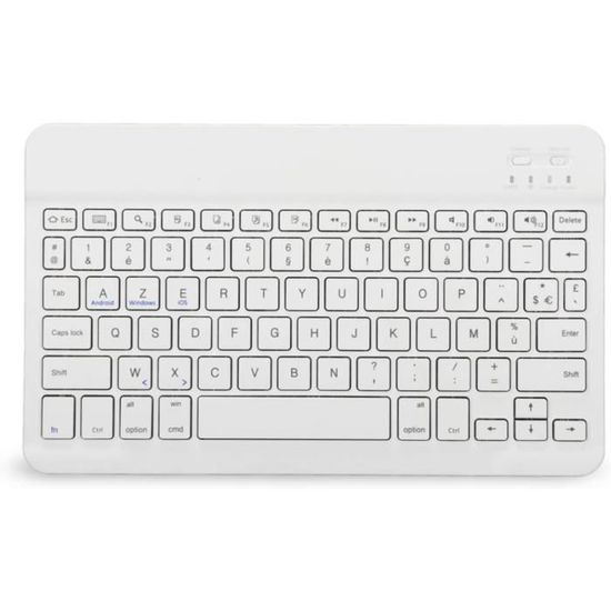 Clavier Français Azerty, Clavier Bluetooth Sans Fil Portable 10 Pouces ...