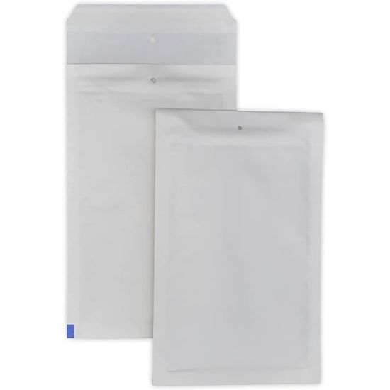 50 Enveloppes à Bulles blanche PRO B-2 120 x 215 mm (dimension pochette intérieure) type B2 ...