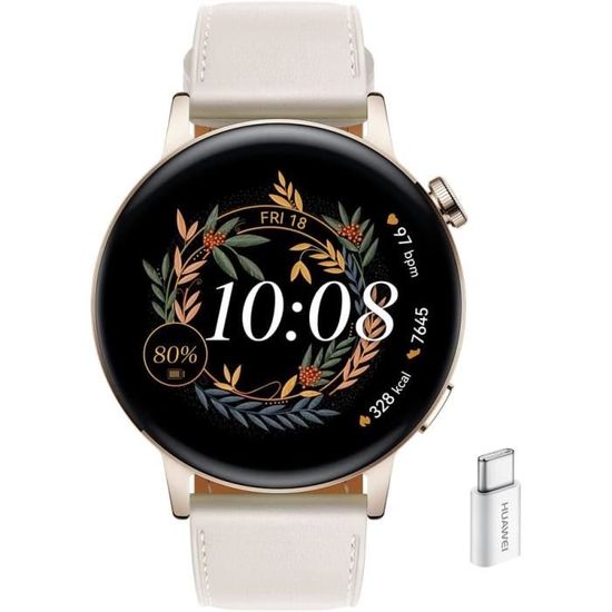 Watch Gt 3 42 Mm Smartwatch, Batterie Longue Durée, Surveillance Spo2 ...