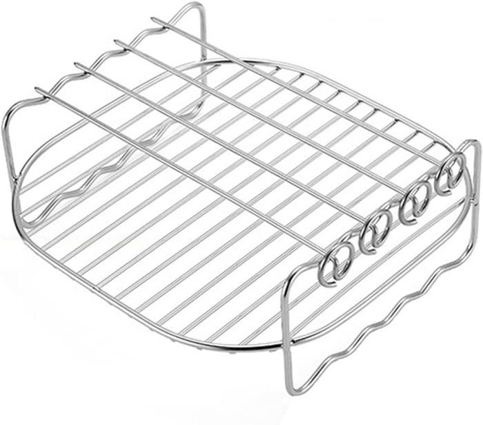 Grille de friteuse à air en acier inoxydable, ronde, grille de friteuse à air en acier ...