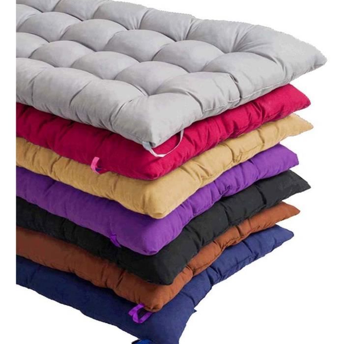 Coussin de banc épais 2-3 places, 80-100-110-120 cm, pour banc de ...