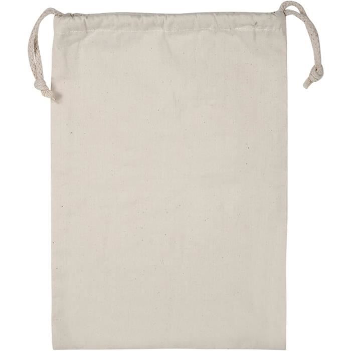 Ménage Uni Coton Cordon Coton Sac A Cordon Coton Stockage Sac À Linge ...
