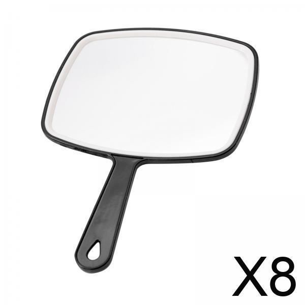 8xAntislip Rectangular Hand Mirror Handheld Paddle Mirror Noir ...