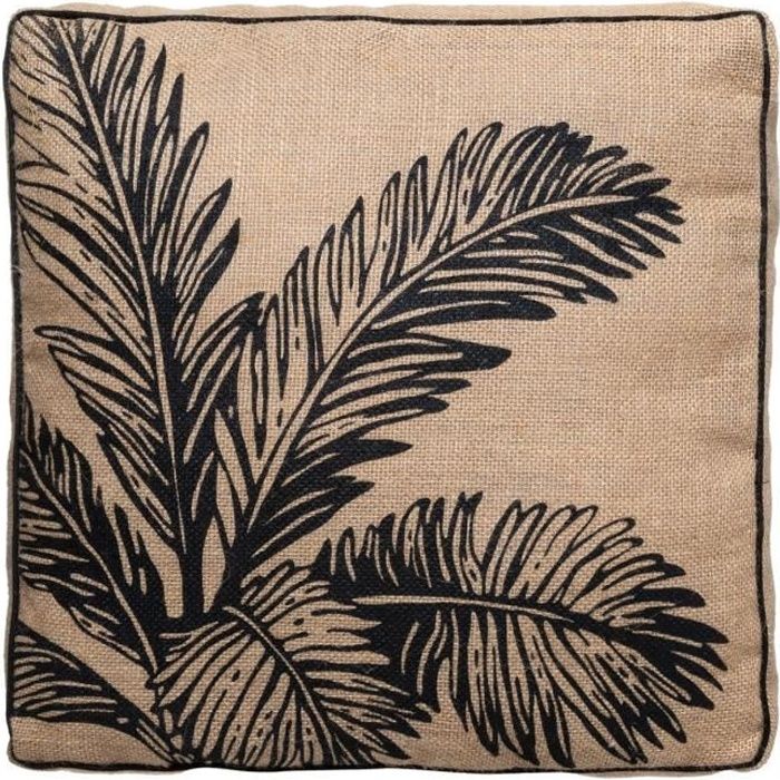 Coussin de sol en jute Cuba - 40 x 40 cm - Beige moyen - Cdiscount Maison