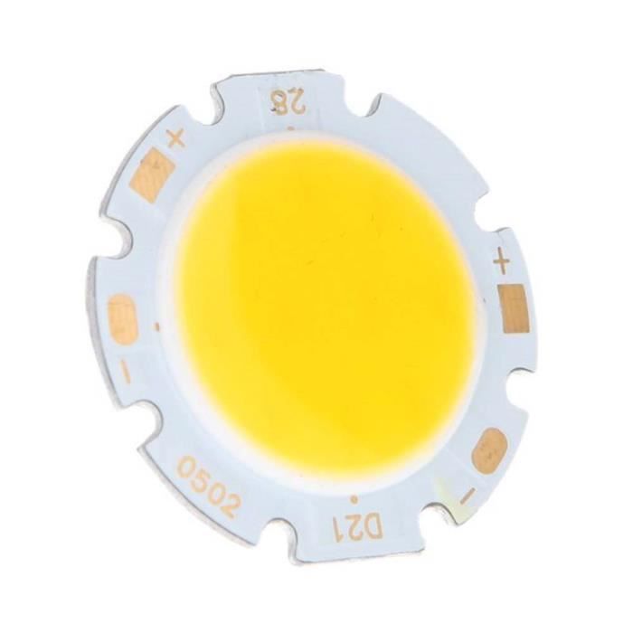 5 W Lumiere de Puce ronde Lumiere COB ultra brillant LED Lumiere de Puce LED Ampoule de Puce ...