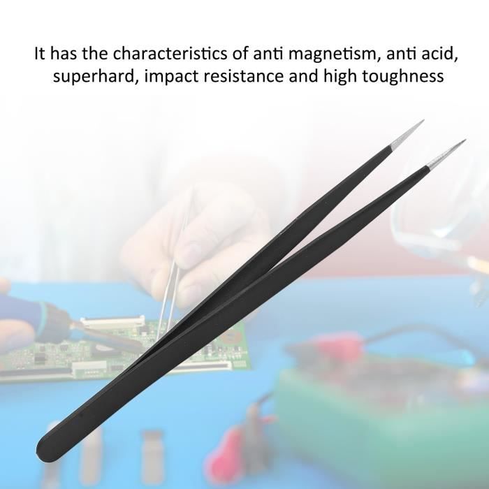 Pincettes à poils incarnés - QIILU - B-201ESD - Haute précision ...