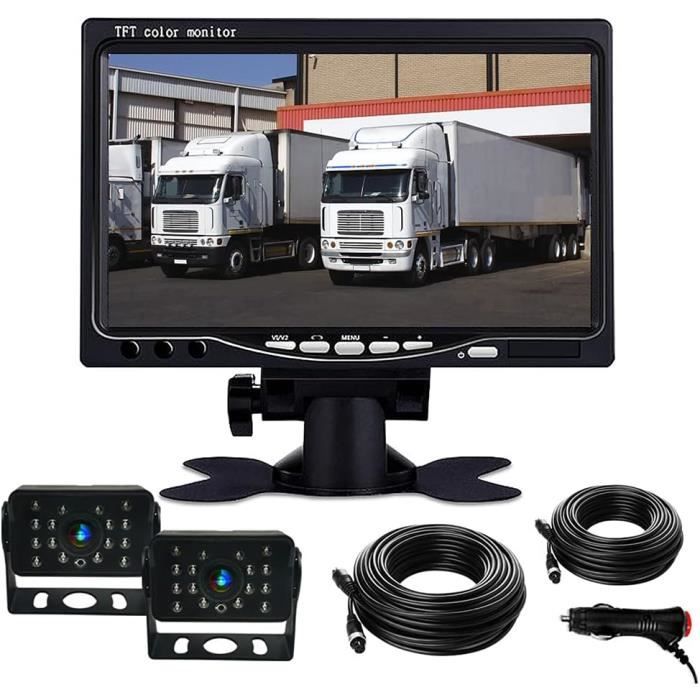 YUZEU Kit de système de caméra de recul Filaire, Moniteur de recul HD 7 ...