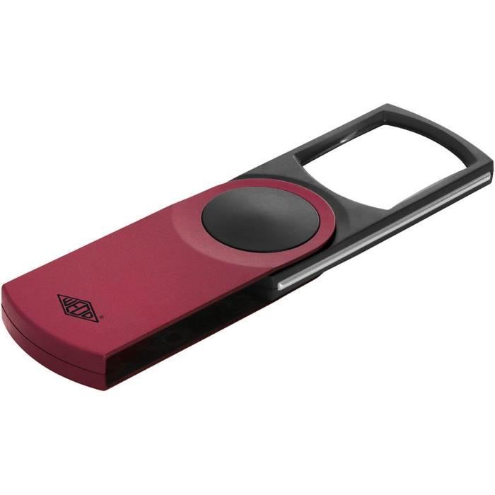 Loupe rectangulaire éclairante - WEDO - 2717602 - Rouge - SSS ...