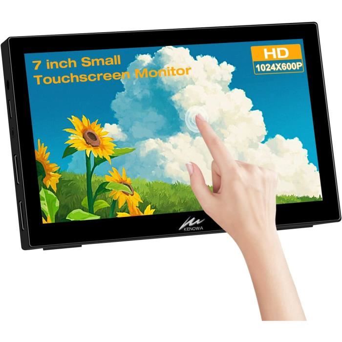 Ecran Tactile 7 Pouces, Portable Raspberry Pi Touch Screen 1024X600 Tft Lcd Hd Color Monitor ...