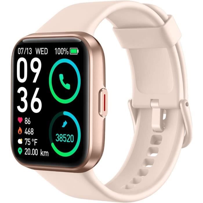 V7 Pro Rosa Montre Connectée Alexa Intégrée, Avec Fonction Téléphone, 1 ...