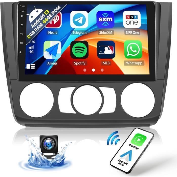 2+62Gb 2 Din Android 13 Autoradio Pour Bmw 1 Serie E87 E81 E82 E88 2004 ...