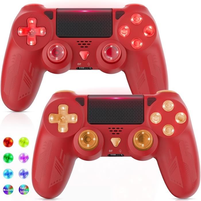 Pack de manette sans fil pour manette de jeu PS 4 avec barre lumineuse ...