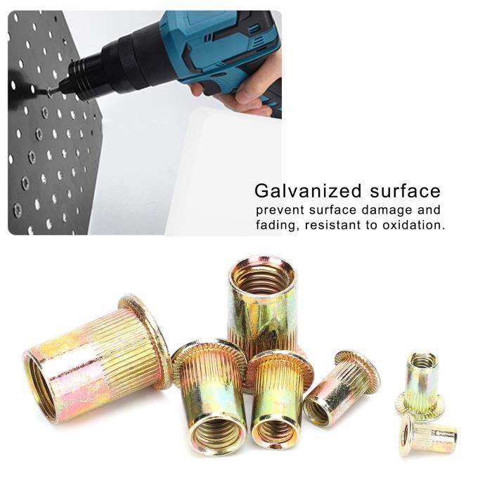 KAI-crous à rivets crous à Riveter, Kit D'assortiment D'écrous à Insérer Insert Nutsert, Jeu D ...