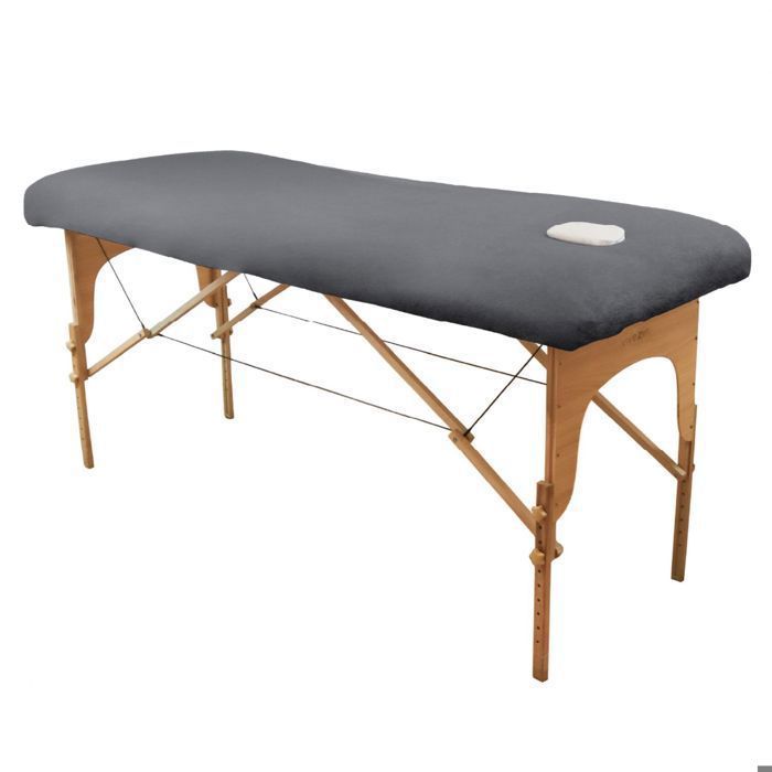 Drap housse de protection en éponge pour table de massage - Gris ...