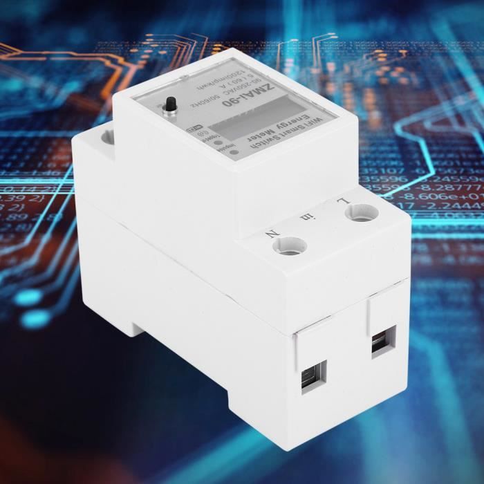 Zerone compteur d'énergie numérique ZMAi-90 WIFI à distance LCD ...