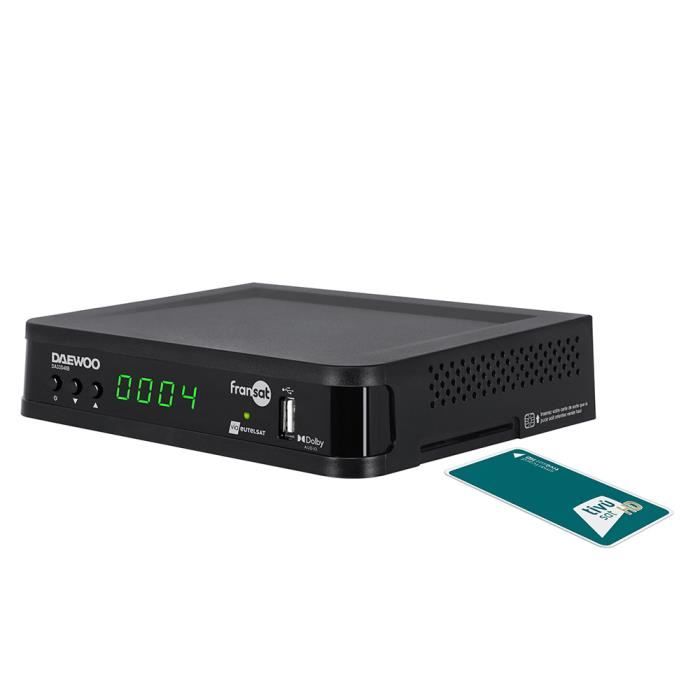 Décodeur satellite - DAEWOO - DVB S/S2 - FRANSAT - Dolby Digital Plus ...