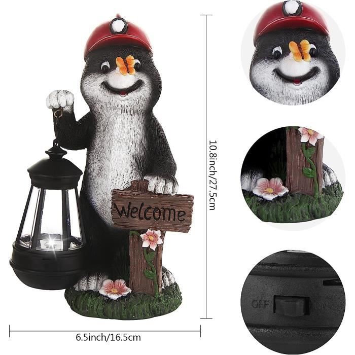 Statue Jardin Exterieur, Statue Animaux Pour Jardin Solaires En Plein ...