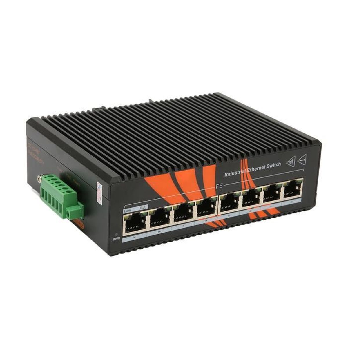 LAN Switch Ethernet 8 Ports Industriel, Din Rail, Plug & Play - Cdiscount Informatique