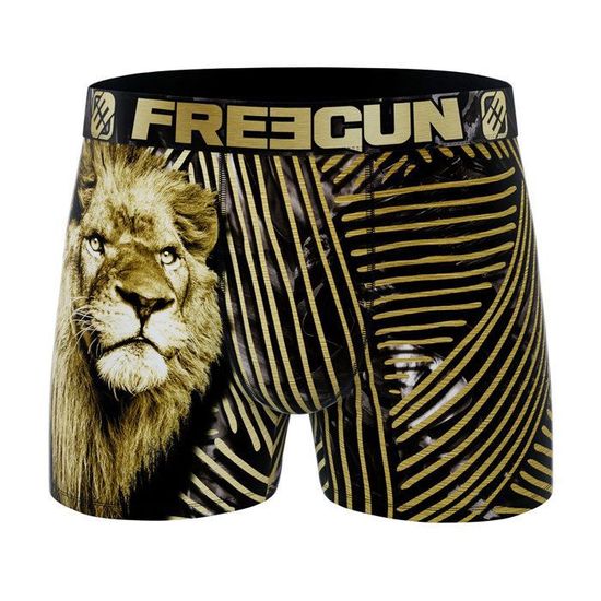 FREEGUN Caleçon Homme Maintien Anti-Glisse, Boxer Homme, Stretch ...