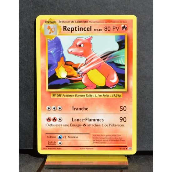 Carte Pokémon 10-108 Reptincel Niv.32 80 PV XY - Évolutions NEUF FR ...