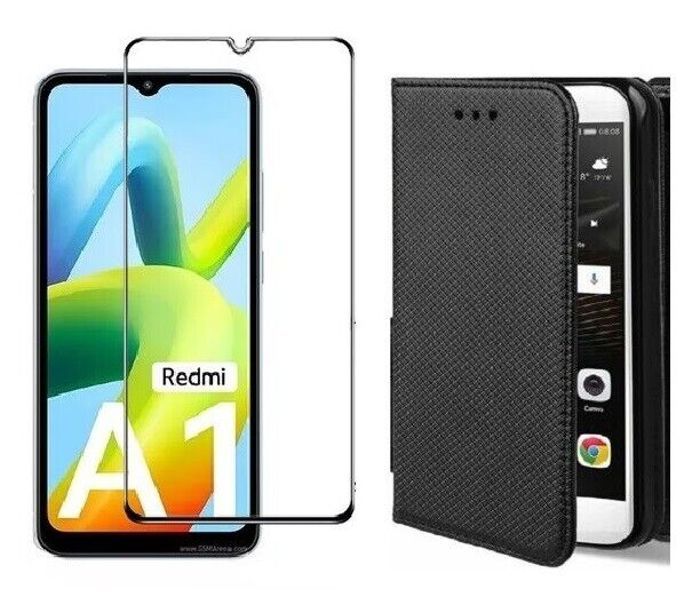 Coque pour Xiaomi Redmi A3 + Verre trempé - Etui Housse Portefeuille ...