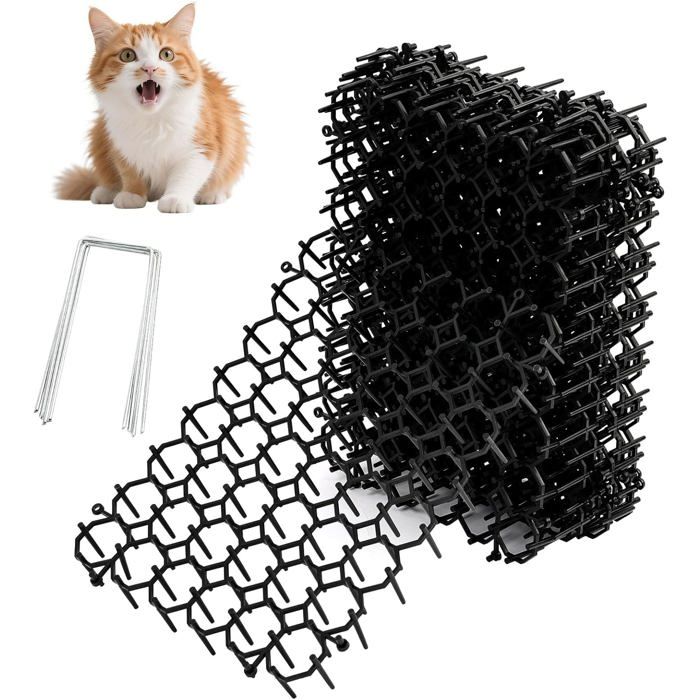 Tapis Anti-Chat 12x20x15cm avec Pointes, Clous U Inclus, Répulsif ...