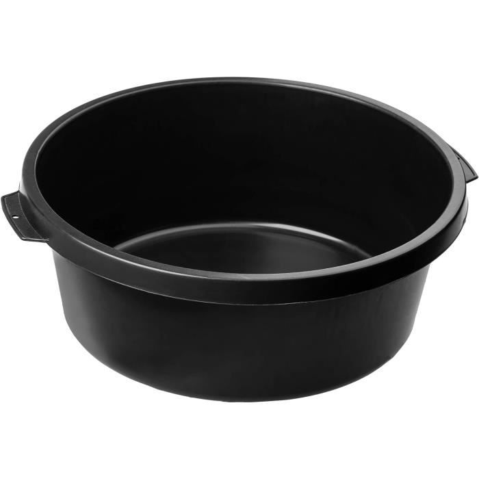Bassine À Mortier Ronde Et Robuste - En Plastique Avec Des Poignées ...
