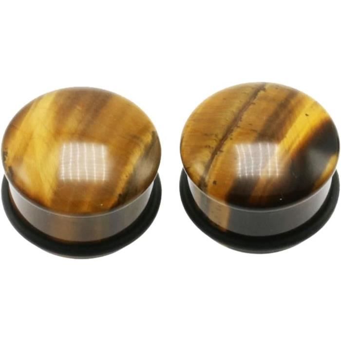 Homxi Tunnel Oreille 2 Pièces Écarteur en Pierre 00G,Piercing 6mm-16mm ...