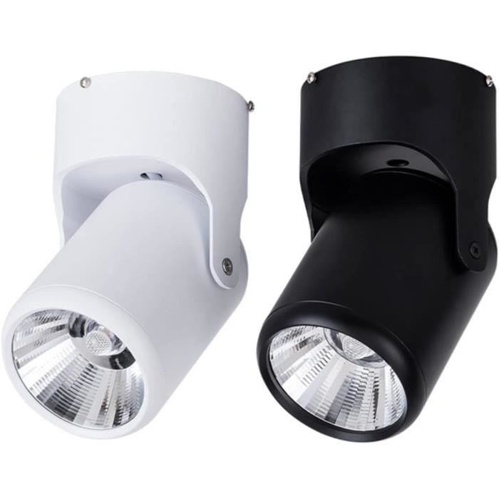 Spot Encastrable Led Downlight Noir Mur -V Monté Cob Led Éclairage ...