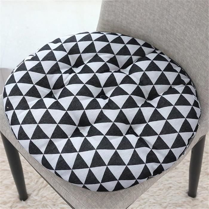 Coussin De Chaise Rond, Style Moderne Galette De Chaise Lin Coussins De ...
