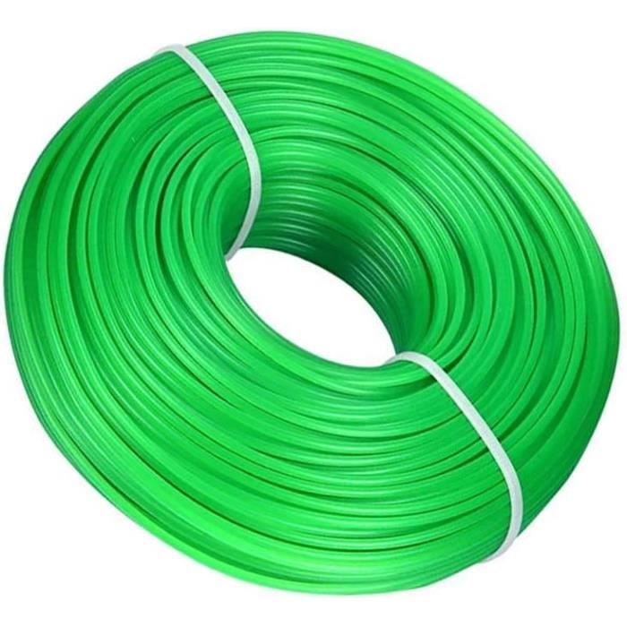 Fil Debroussailleuse pour Coupe Bordure Fil Nylon Bobine de Fil Rond pour Coupe Bordure Ligne de ...