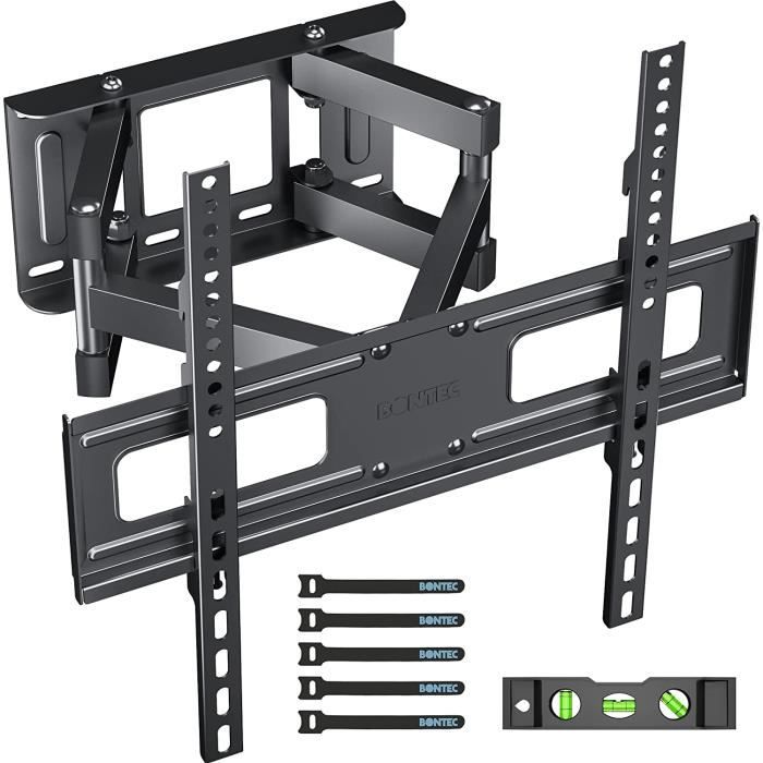 Mural Support TV Orientable et Inclinable pour LED-LCD-Incurvée de 23-70 Pouces, Mouvement ...