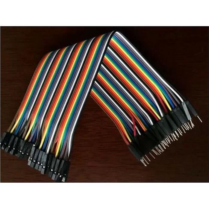 Male to female -Lot de 40 câbles Dupont pour Arduino, 21cm, 2.54mm ...