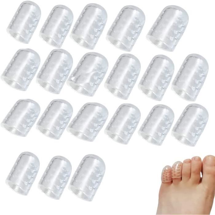 20 Pièces Protège-orteils anti-friction en silicone, Silicone Anti ...