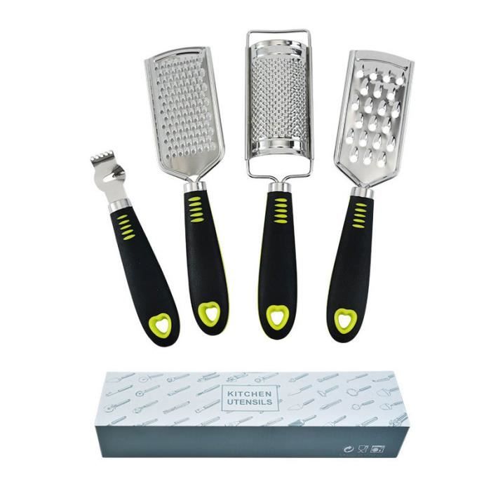 Econome - Gadgets de cuisine - Râpe multi-usages - Acier inoxydable - 4 ...