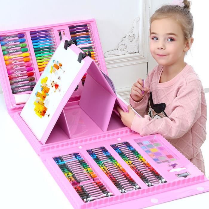 Dessin - Graphisme,Ensemble de crayons colorés pour enfants,208 pièces ...