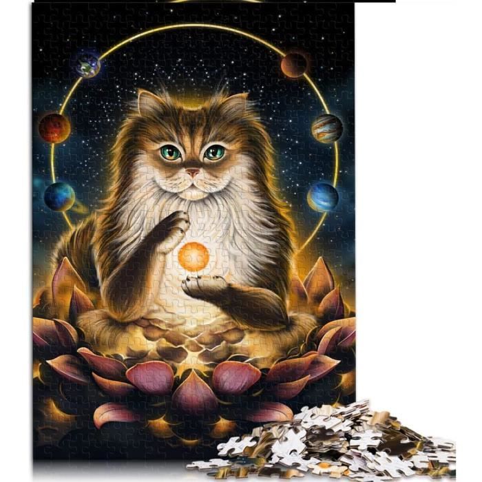 500 Pièces Puzzles Illumination Du Chat Puzzle Pour Adultes Puzzles En ...