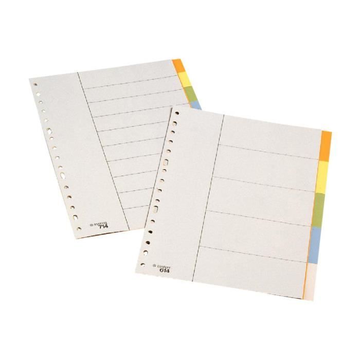 Intercalaire - Esselte - STD - 10 positions - Folio - Polypropylène ...