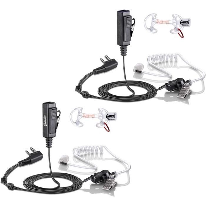 Zeadio Surveillance Secret Tube Acoustique Acoustique Oreillette Walkie ...