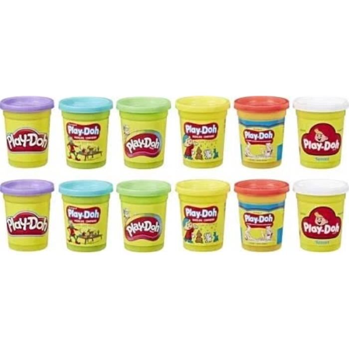 Pâte à modeler - PLAY-DOH - Coffret Retro - 12 Pots de 112 g ...