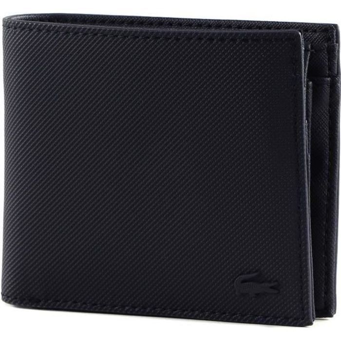 LACOSTE Men's Classic Billfold Coin Wallet M Marine 166 [237625 ...