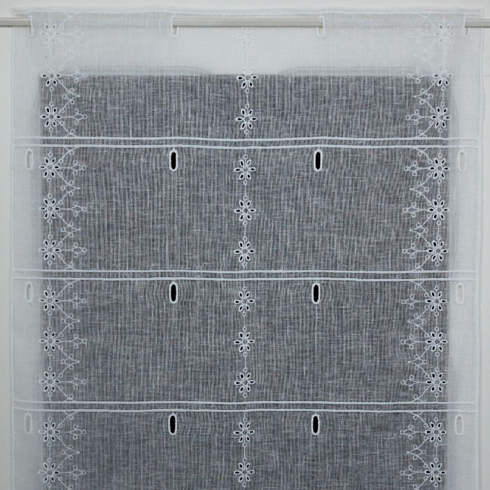 Modulable Brodé Vintage Style Anglais Blanc 45 cm - Cdiscount Maison