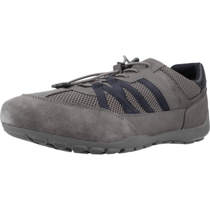 Baskets Homme - GEOX U RAVEX - Gris - Lacets - Dessus Synthétique Gris ...