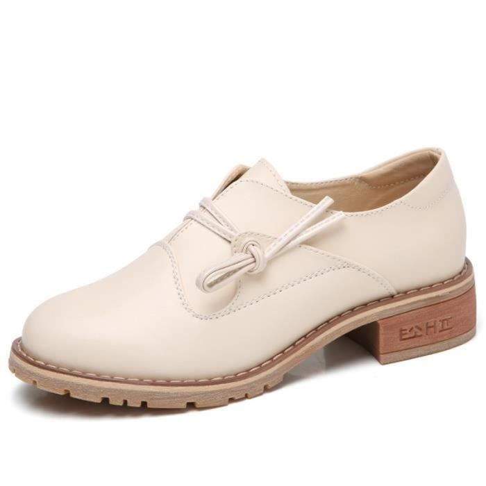 Chaussures Femme Chaussures cuir femme mode chaussures à lacets ...