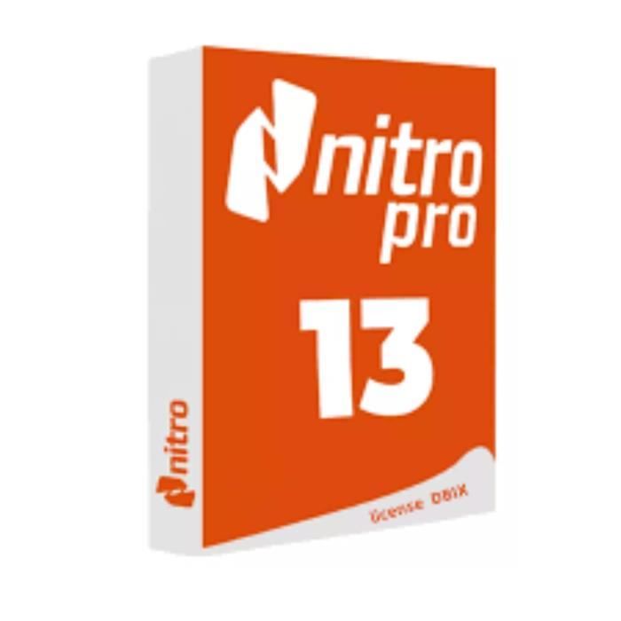 Nitro 13 pro licence officielle clé d'activation Mac/Windows à télécharger - Cdiscount