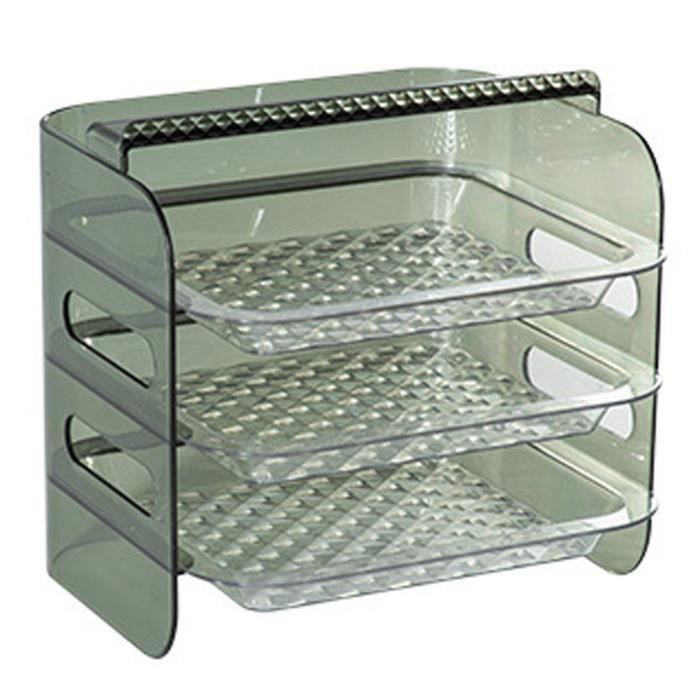 Plateau alimentaire multicouche - QIILU - Vert - 3 couches - Matériau ...