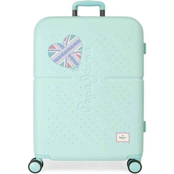 Valise Nerea Medium Bleu 48X70X28 Cm Abs Rigide Fermeture Tsa Intégrée ...