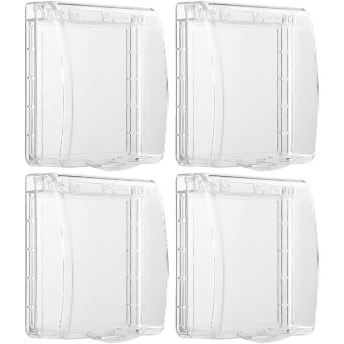 Lot De 4 Caches De Prise D'Interrupteur, Étanche, Support Mural Durable ...