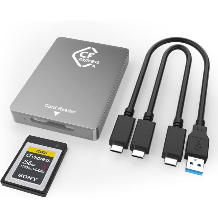 Lecteur De Carte Cfexpress Type A Usb 3.1 Gen 2 10Gbps, Cfexpress Lecteur Aluminium, Cfexpress ...