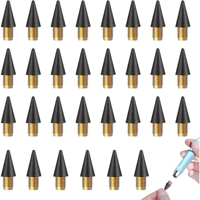 Mine De Crayon Éternel, 30 Pièces Mine De Crayon Eternelle Sans Encre ...